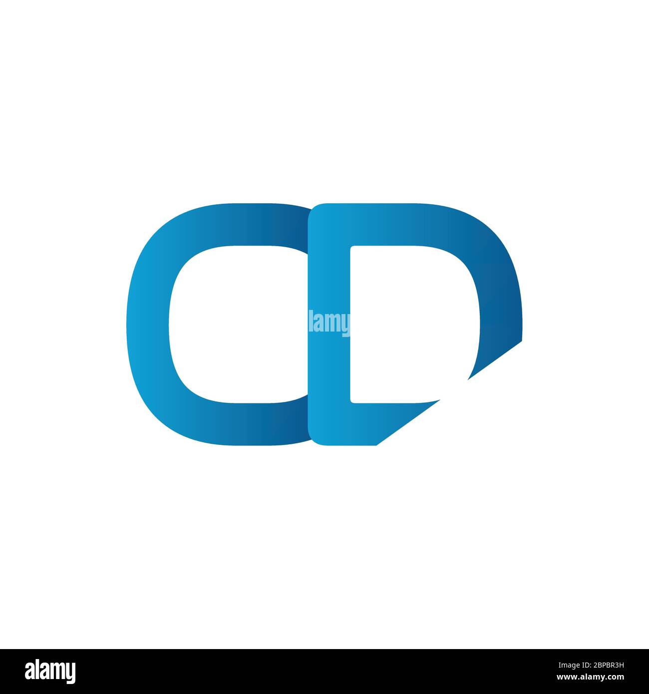 Initial Simple Letter OD Logo Design Vector Template. Abstract Minimal ...