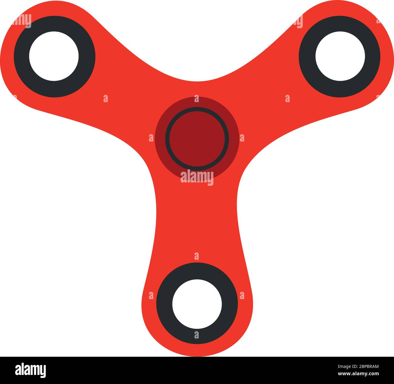 red spinner toy isolated on white vector Stock Vector Image & Art - Alamy