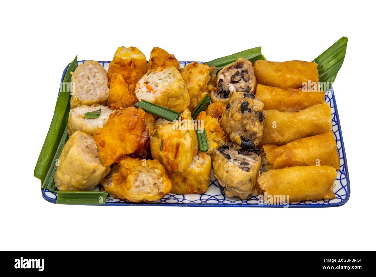 Many vegetarian food : Fried taro rolls (Taro Guangjian) and Deep fried ...