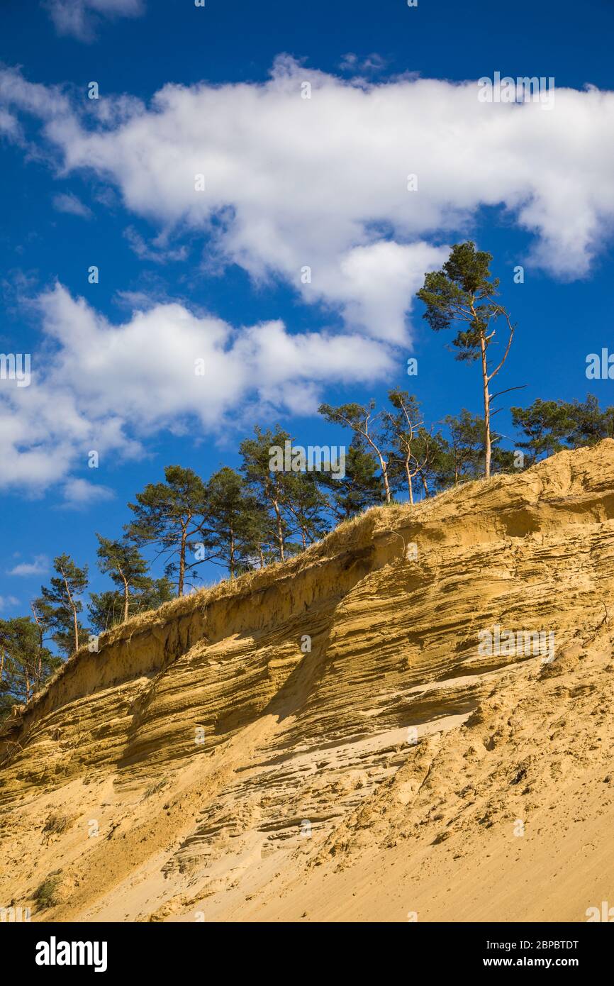 Uncovering the country in mining sand. West Slovakia Stock Photo - Alamy