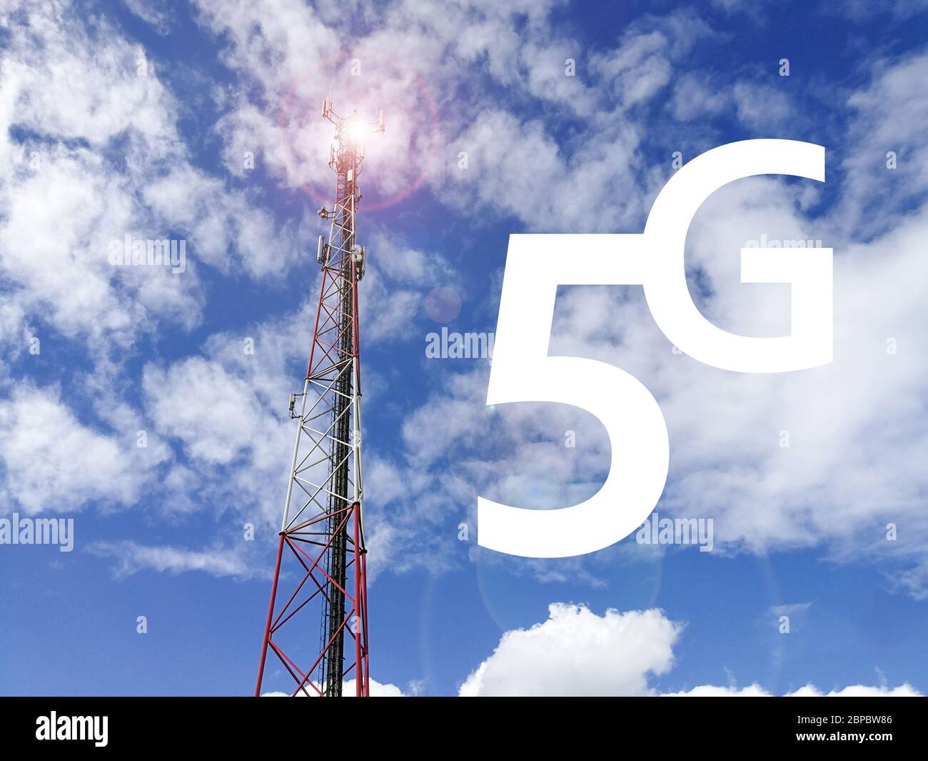 Text 5G (5G technology) with GSM (Global System for Mobile ...