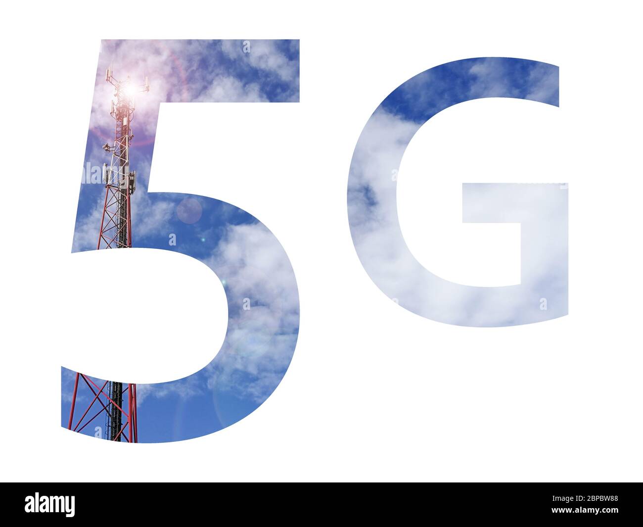 4g mobile mast Cut Out Stock Images & Pictures - Alamy