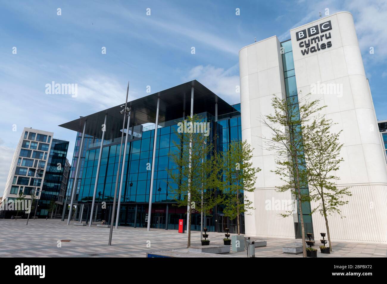Cardiff City Centre pictured mid morning on 18/5/20 during Covid 19 ...