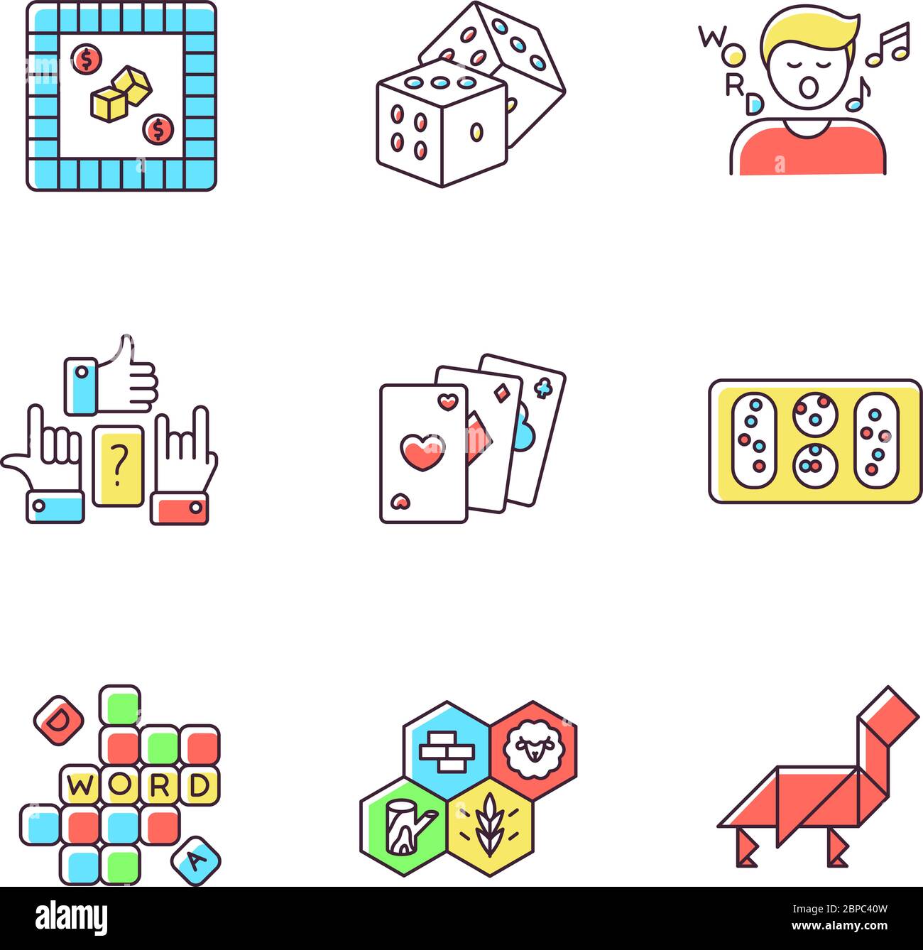 Entertaining games Stock Vector Images - Alamy