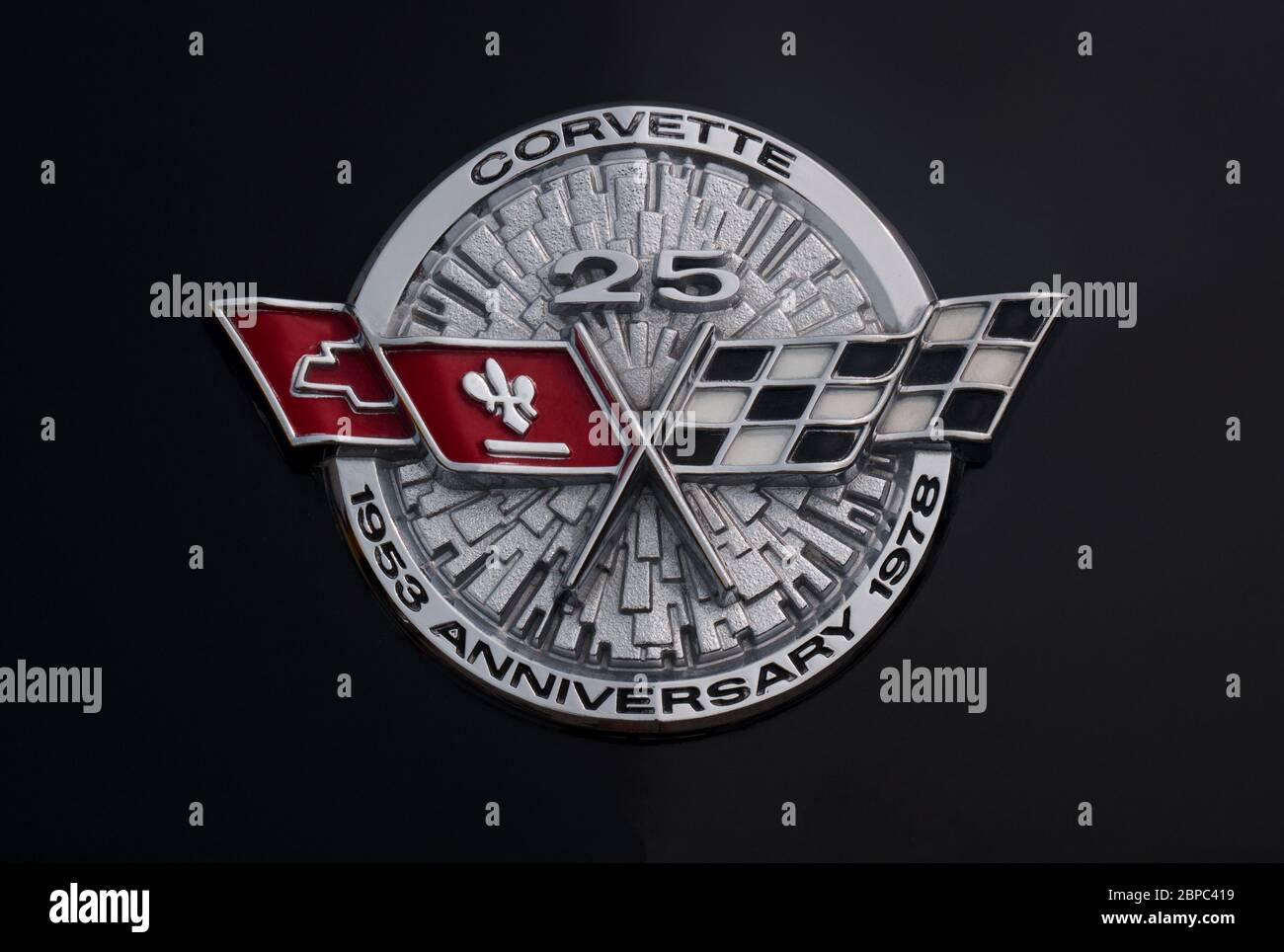 TORONTO, CANADA - 08 18 2018: Silver anniversary series logo of 1978 C3 ...