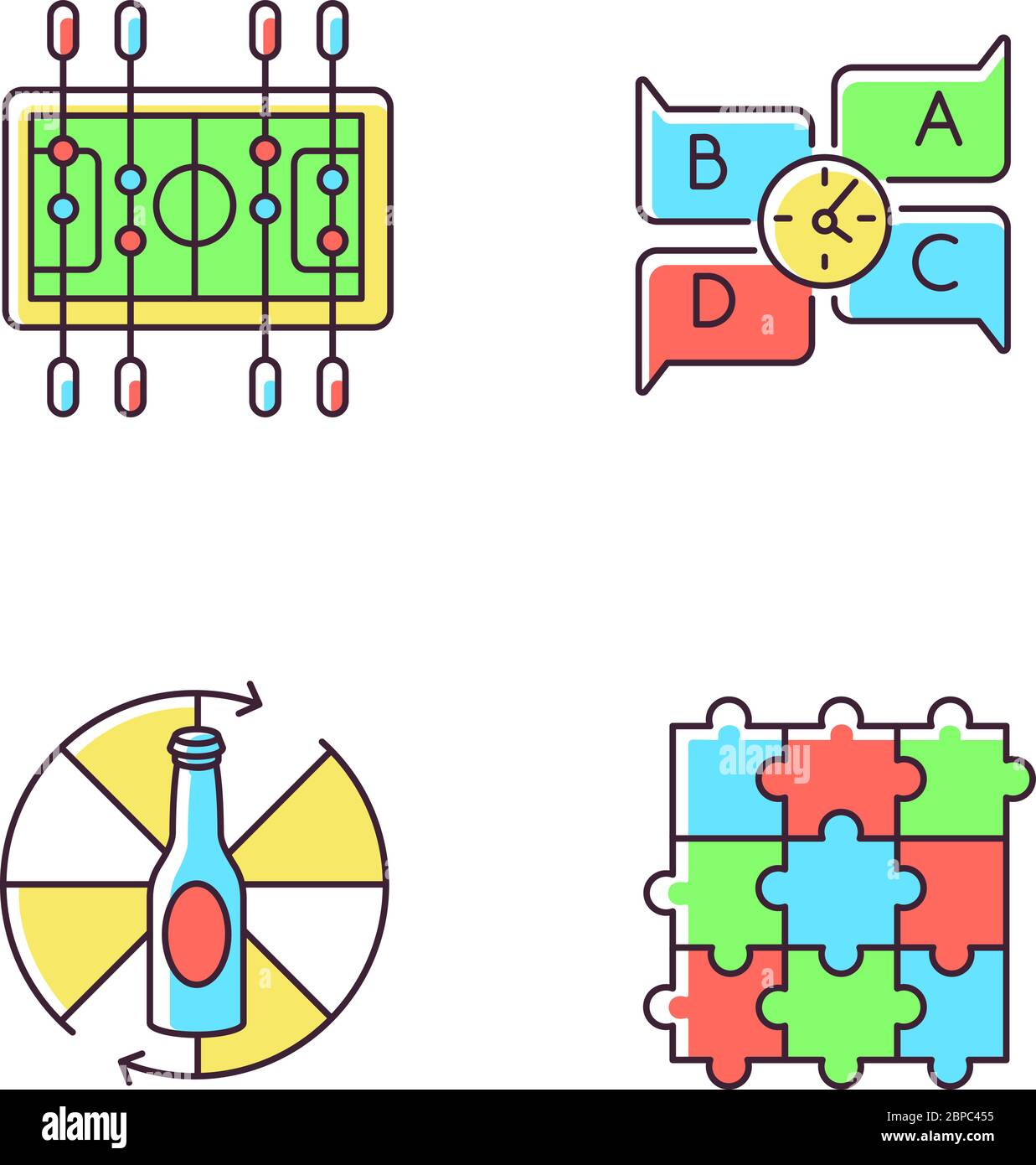 Football friendly football game Stock Vector Images - Alamy