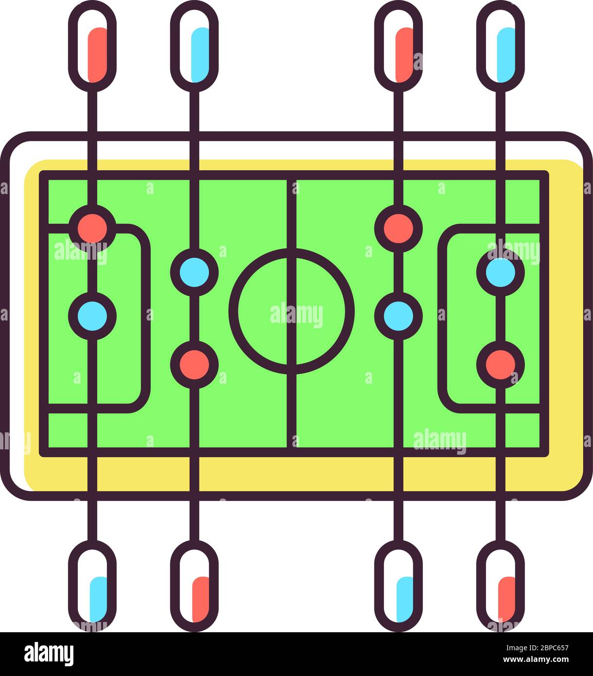 Foosball table football Stock Vector Images - Alamy