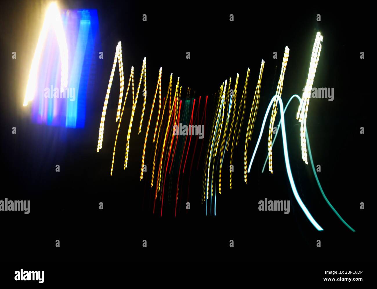 Dramatic neon light traces background Stock Photo - Alamy