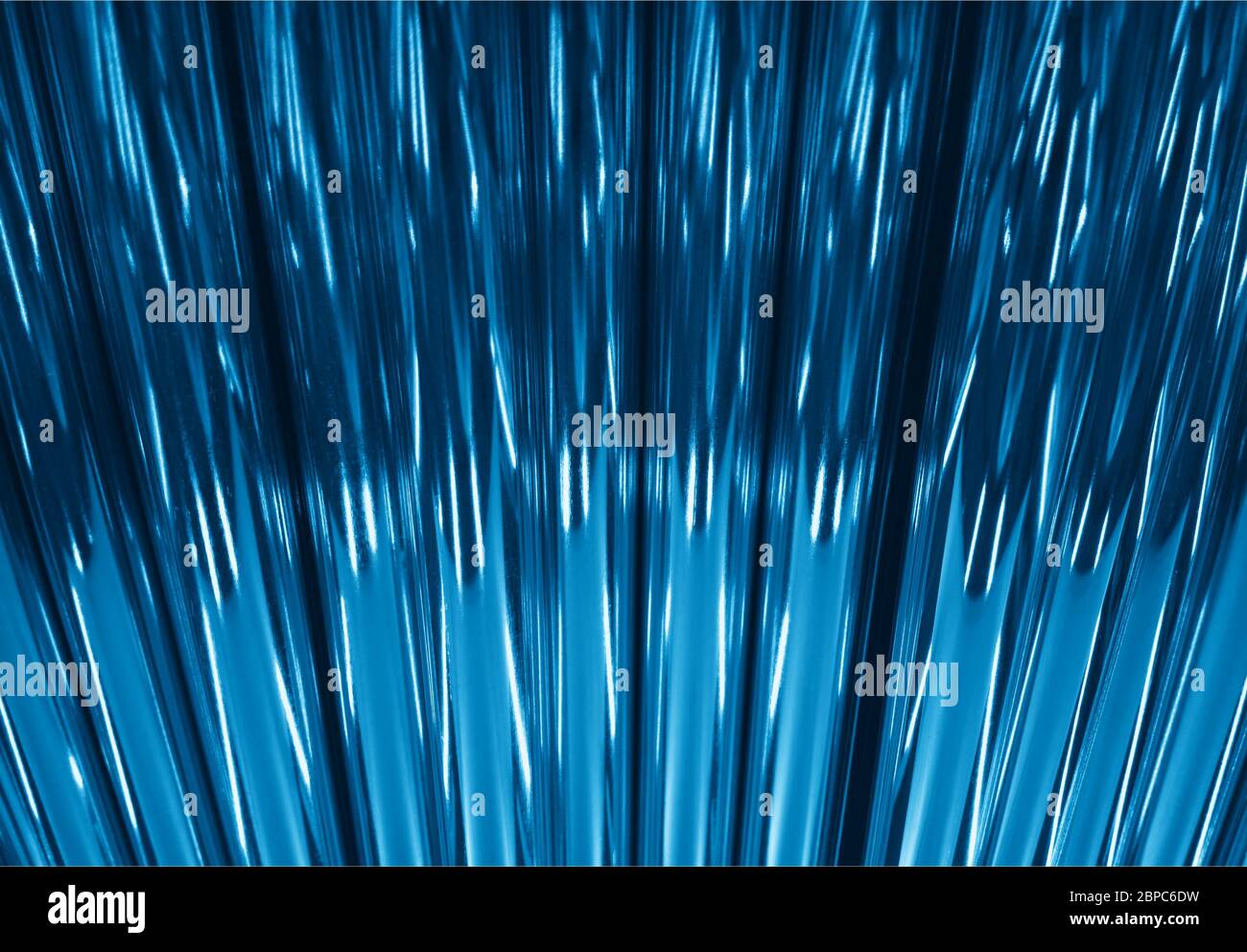 Blue metallic beams object background Stock Photo - Alamy