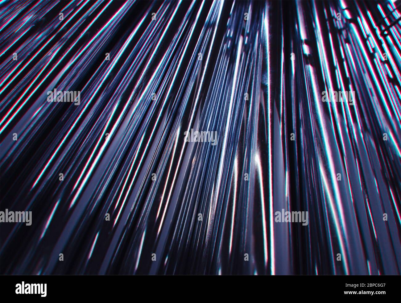 Metallic beams with chromatic aberration background Stock Photo - Alamy