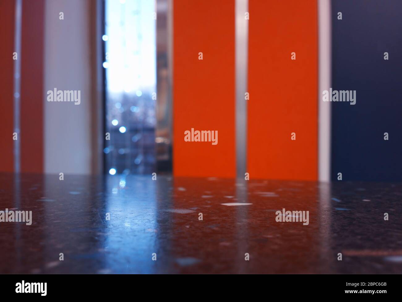 Dramatic light illuminating cafe table background Stock Photo - Alamy