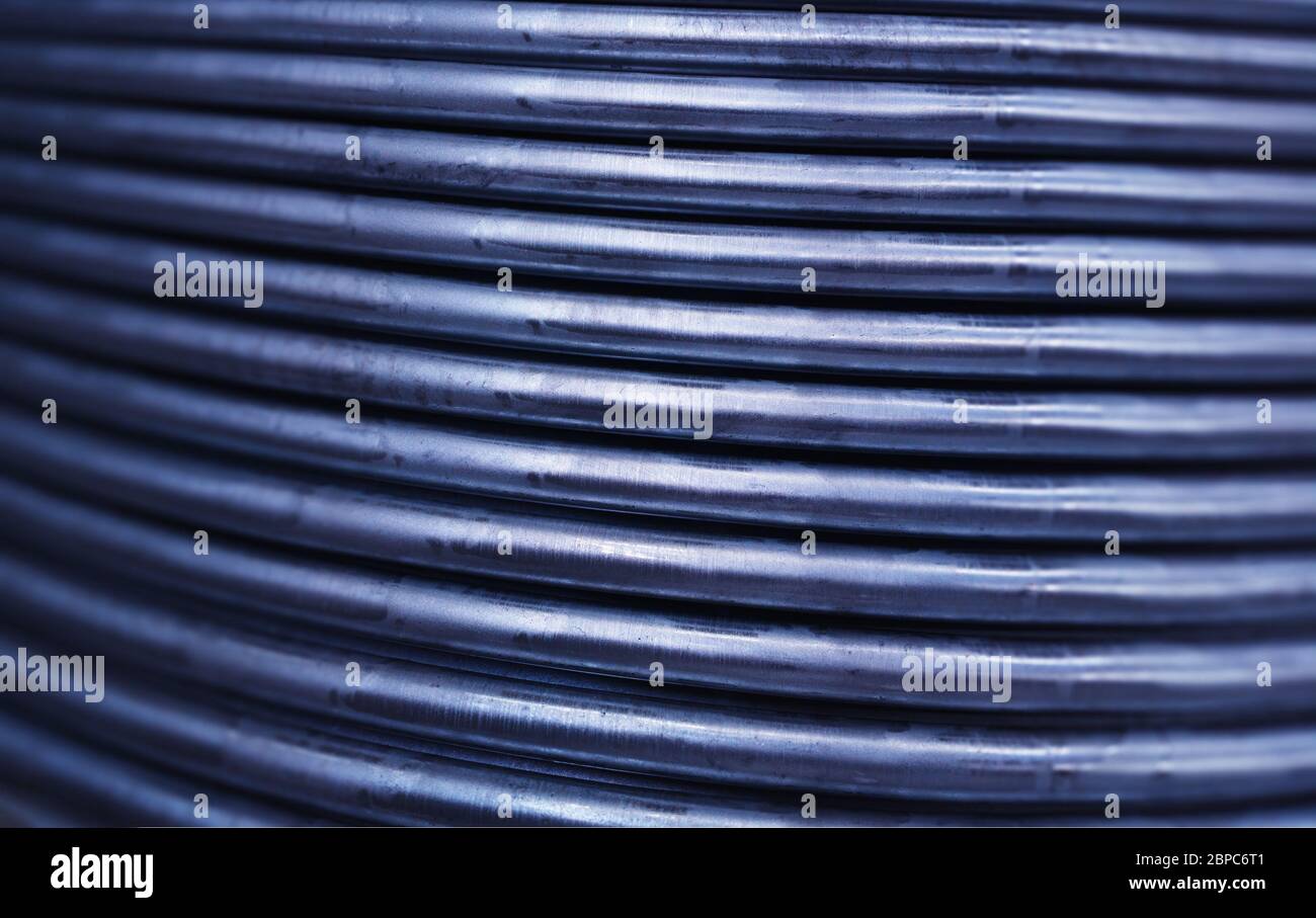 Curved metallic tubes texture background Stock Photo - Alamy