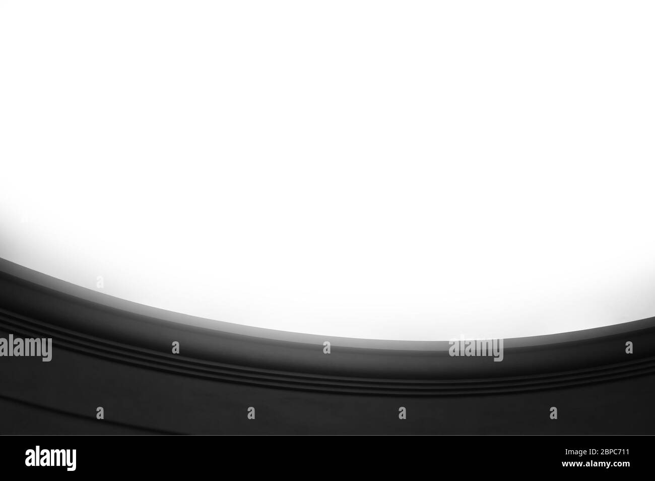 Curved bottom with blank top background Stock Photo - Alamy