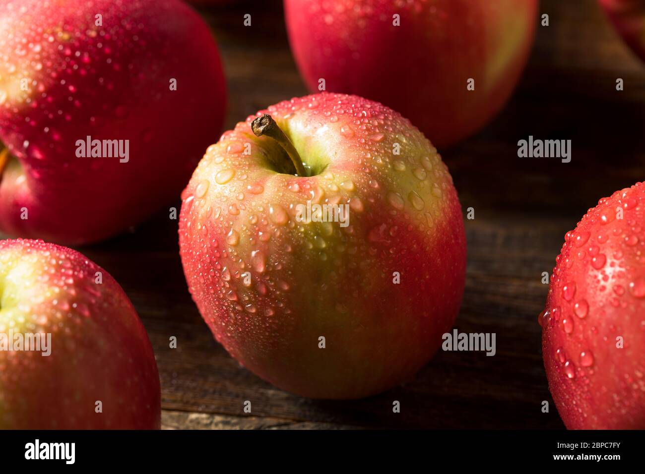 Raw Organic Red Fuji Apples in a Bunch Stock Photo - Alamy