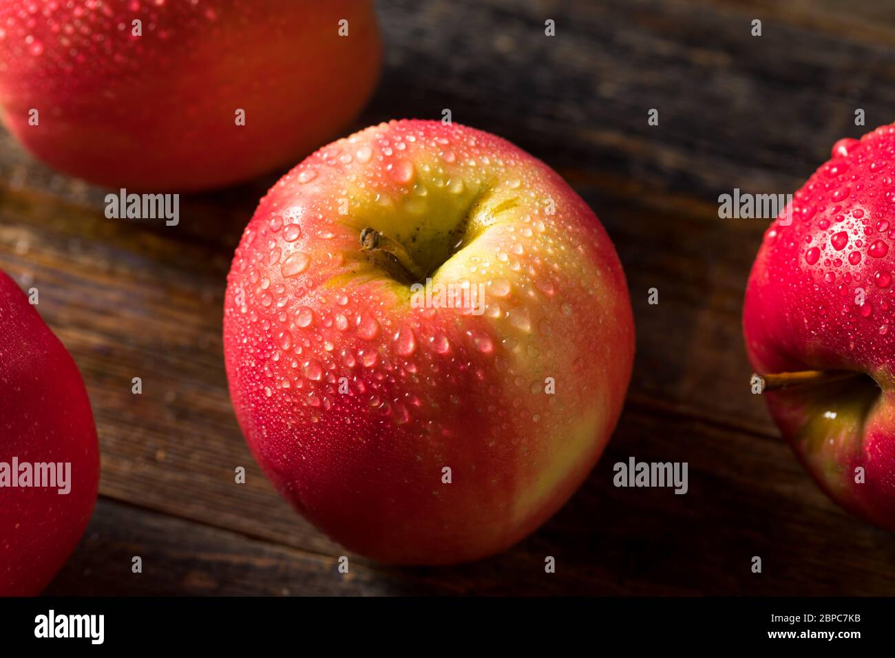 Raw Organic Red Fuji Apples in a Bunch Stock Photo - Alamy
