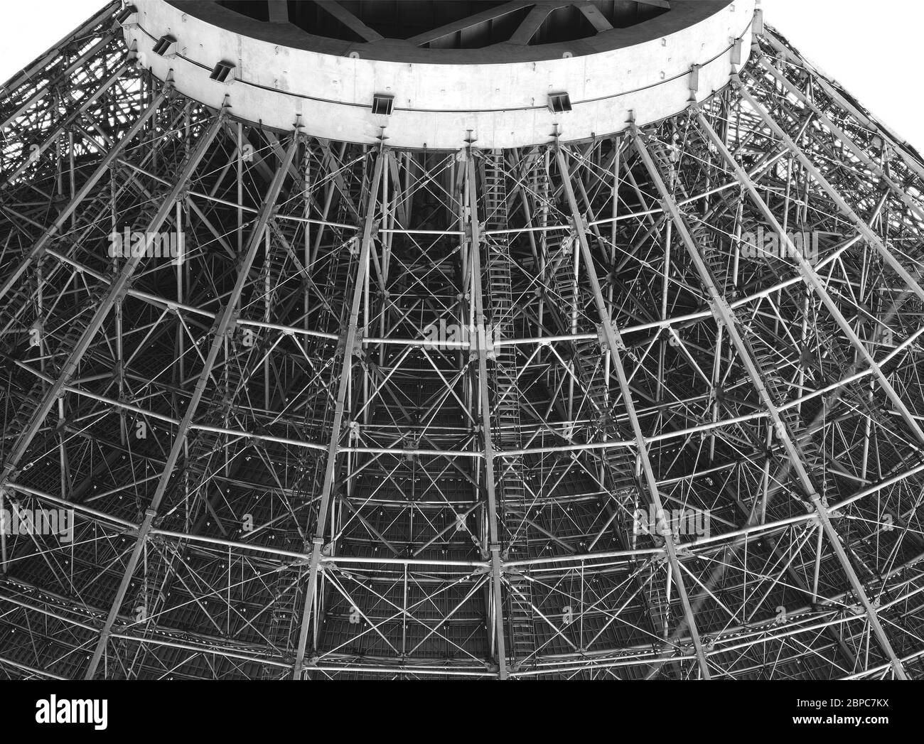 Vintage building construction process Black and White Stock Photos ...