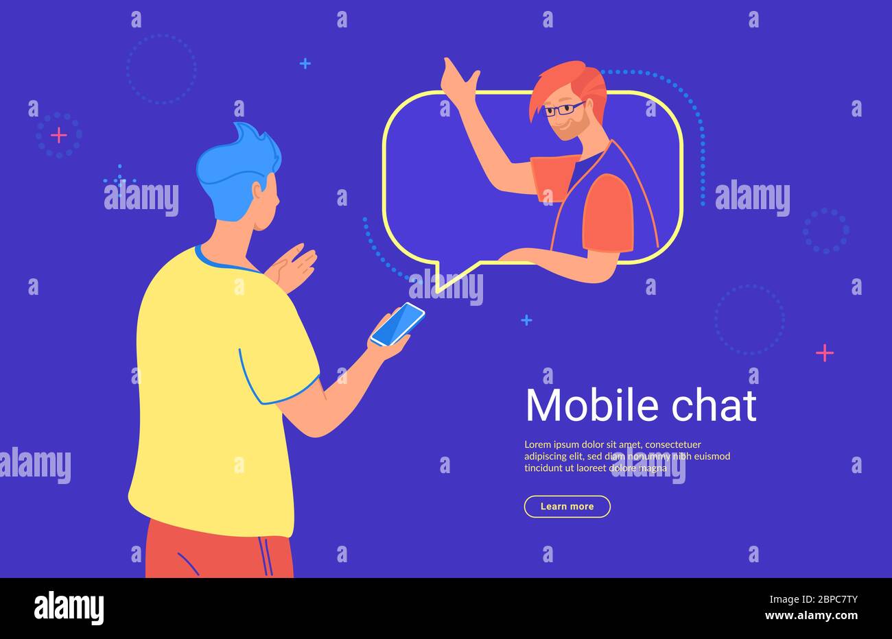 Social media mobile chat and communication Stock Vector Image & Art - Alamy