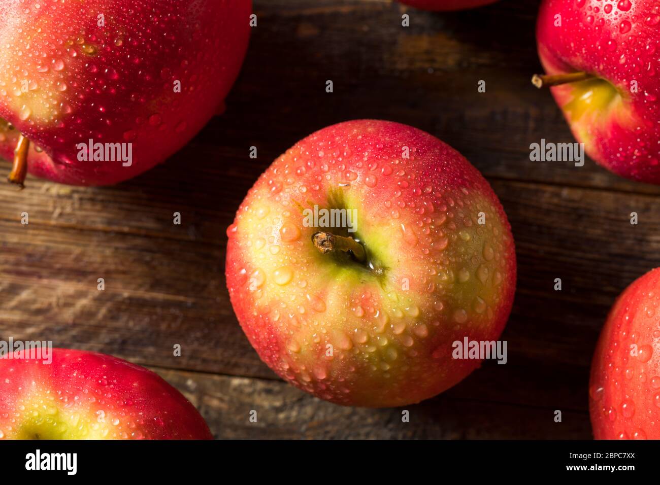 Raw Organic Red Fuji Apples in a Bunch Stock Photo - Alamy