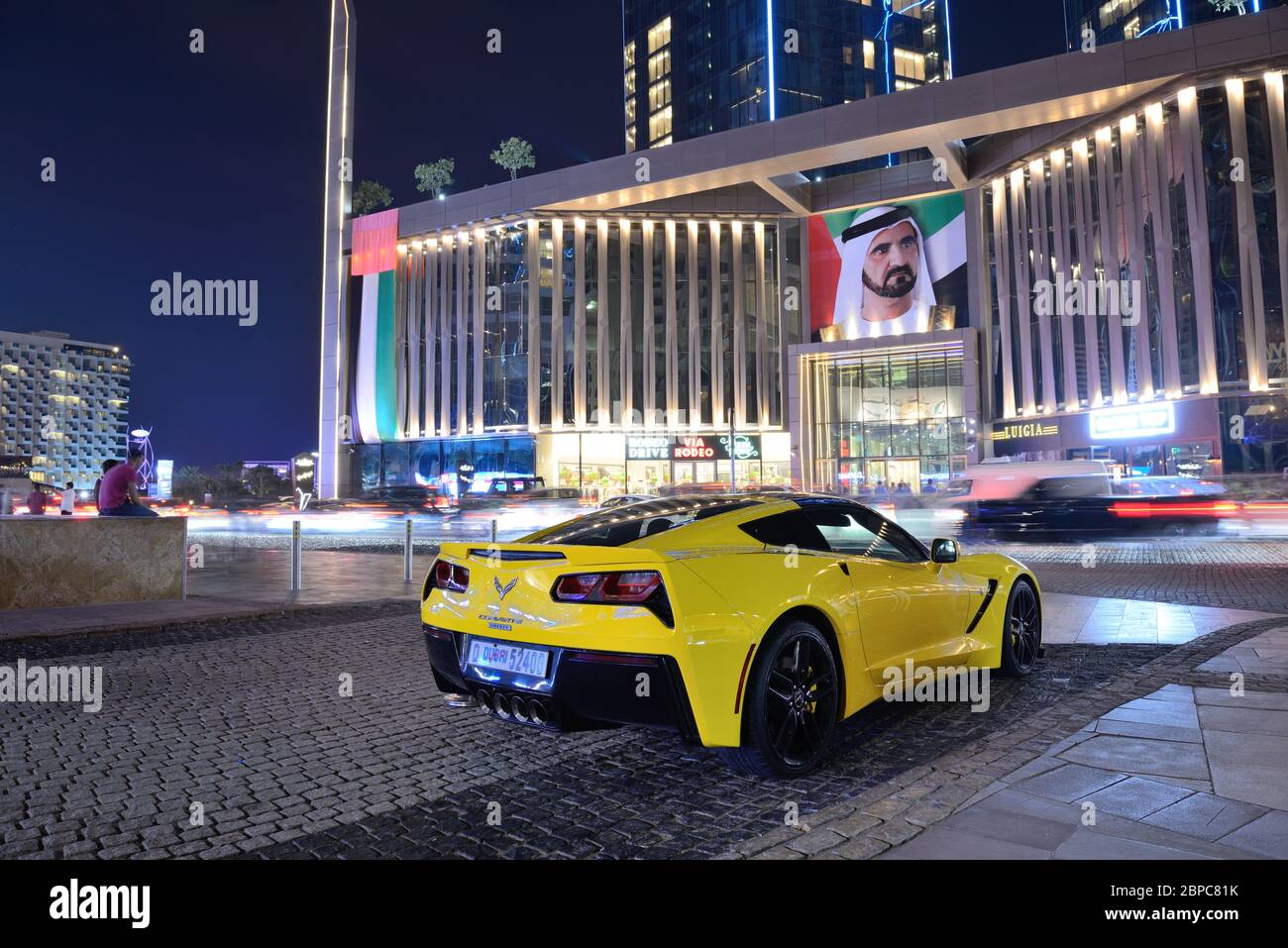DUBAI, UAE - NOVEMBER 15: The Chevrolet Corvett sportcar is on Walk at ...