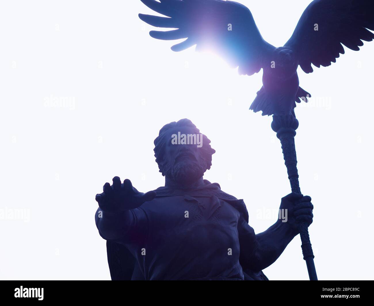 Sculpture of Russian king Ivan II background Stock Photo - Alamy
