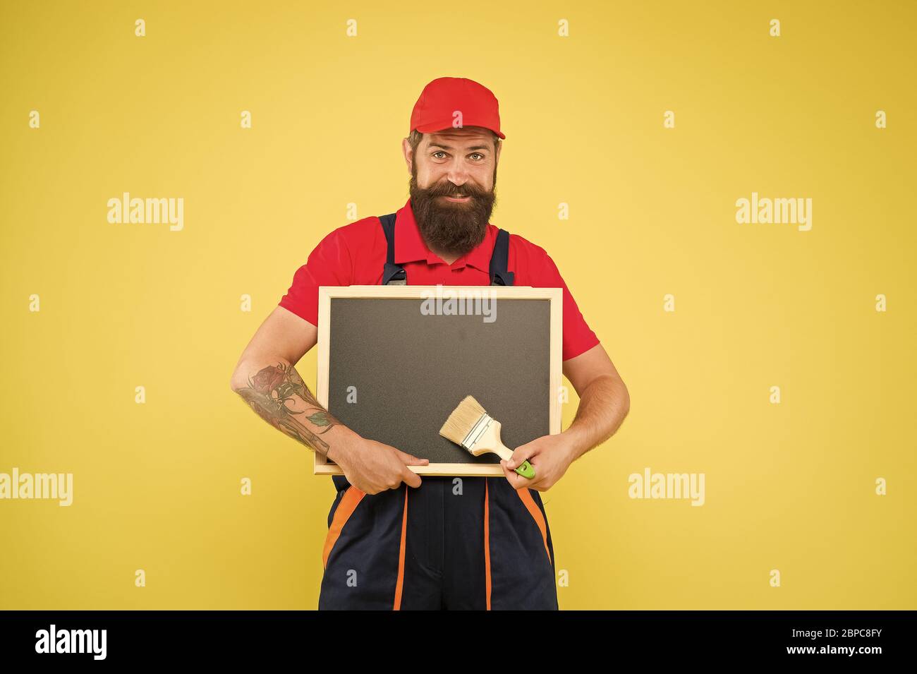 Successful engineer. Construction worker ready to work. brutal hipster ...