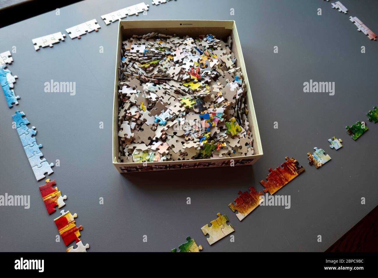 Close up of unfinished jigsaw puzzle Stock Photo - Alamy Close up of unfinished jigsaw puzzle Stock Photo - Alamy