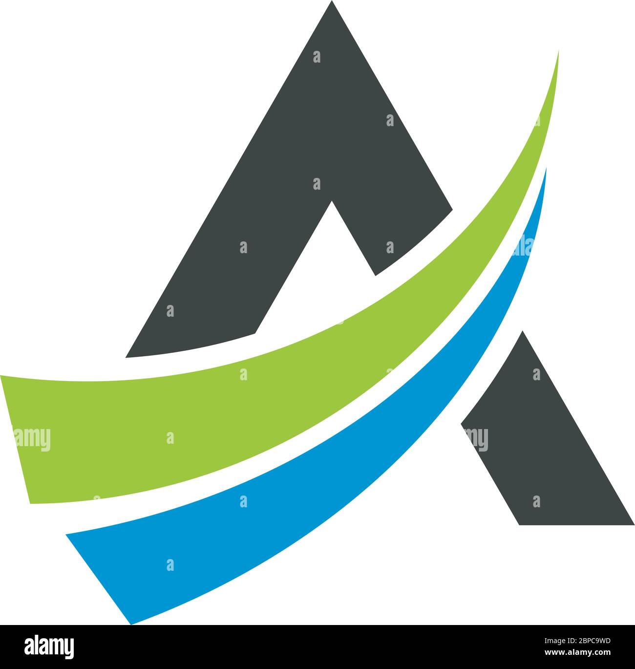 Letter a monogram logo Cut Out Stock Images & Pictures - Alamy