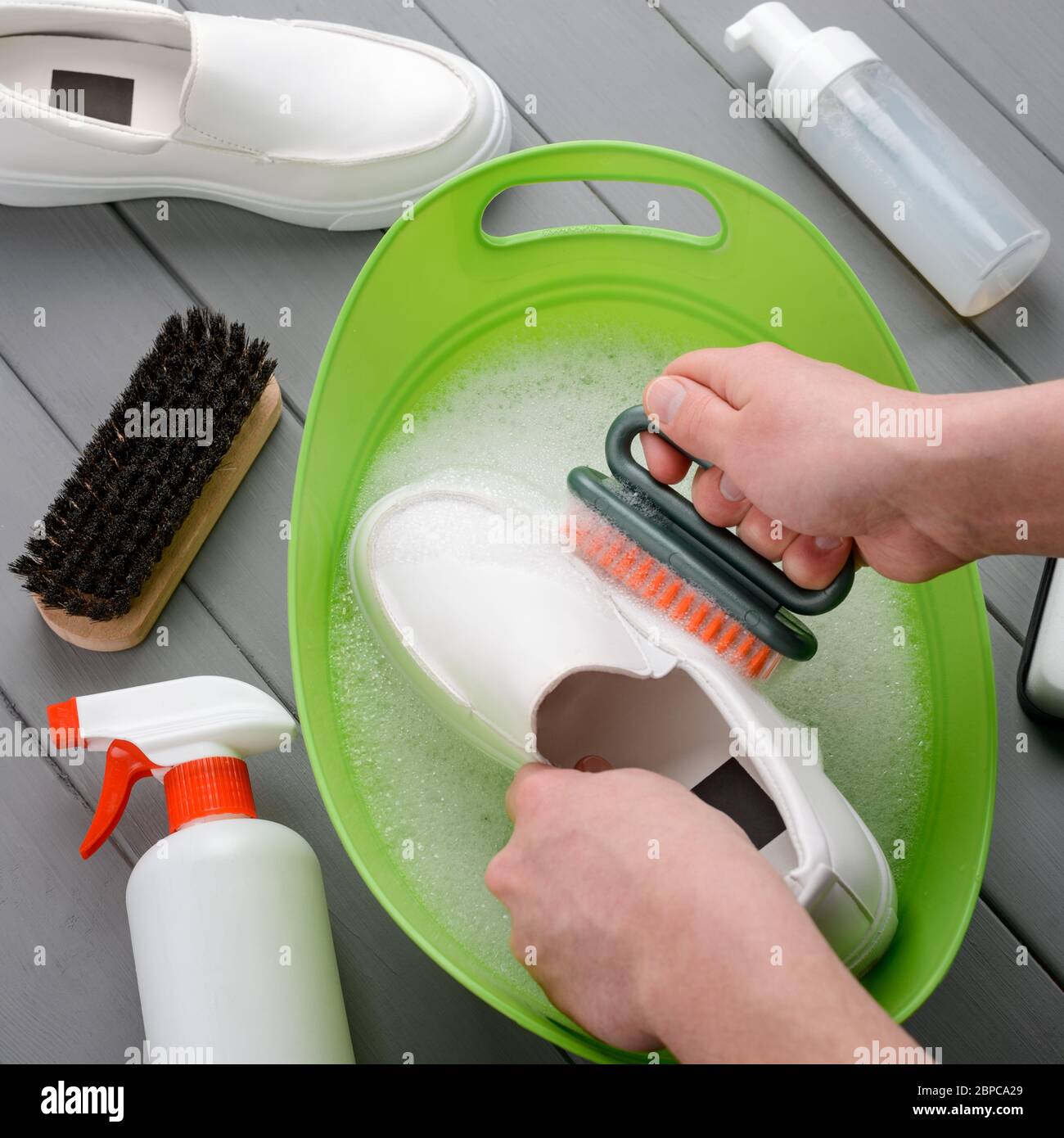 Shoe cleaning material hi-res stock photography and images - Alamy