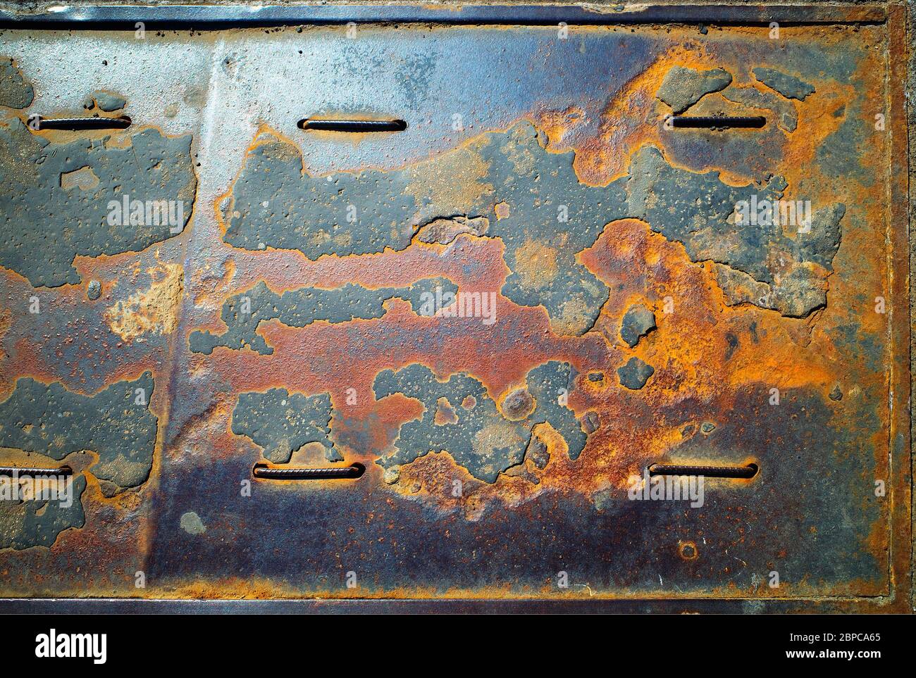 Vintage rusty metal hatch background Stock Photo - Alamy