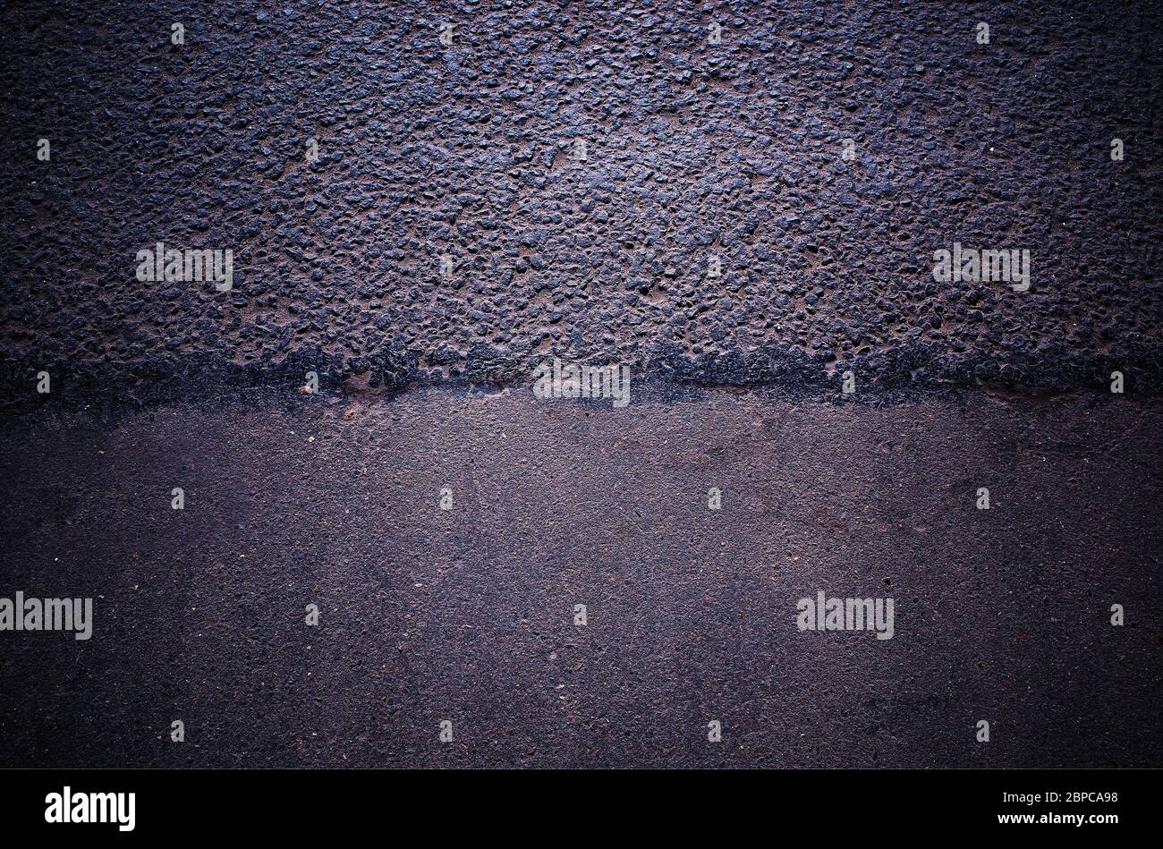 Separation line between road surface Stock Photo - Alamy