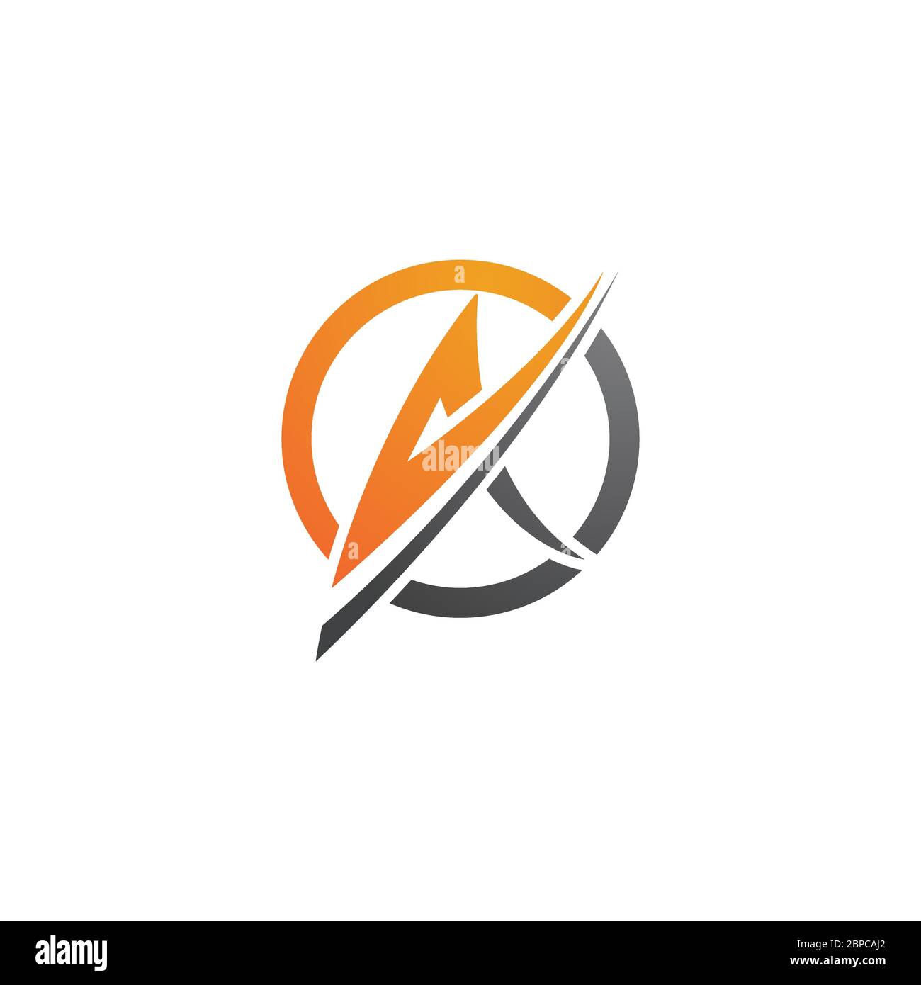 A Letter Lightning Logo Template vector icon illustration design Stock ...