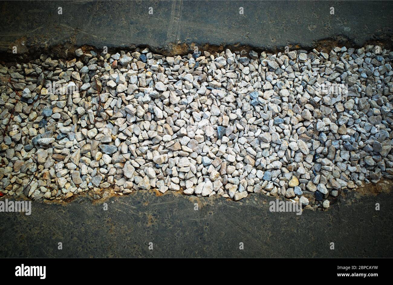 Road maintenance under way transport background Stock Photo - Alamy
