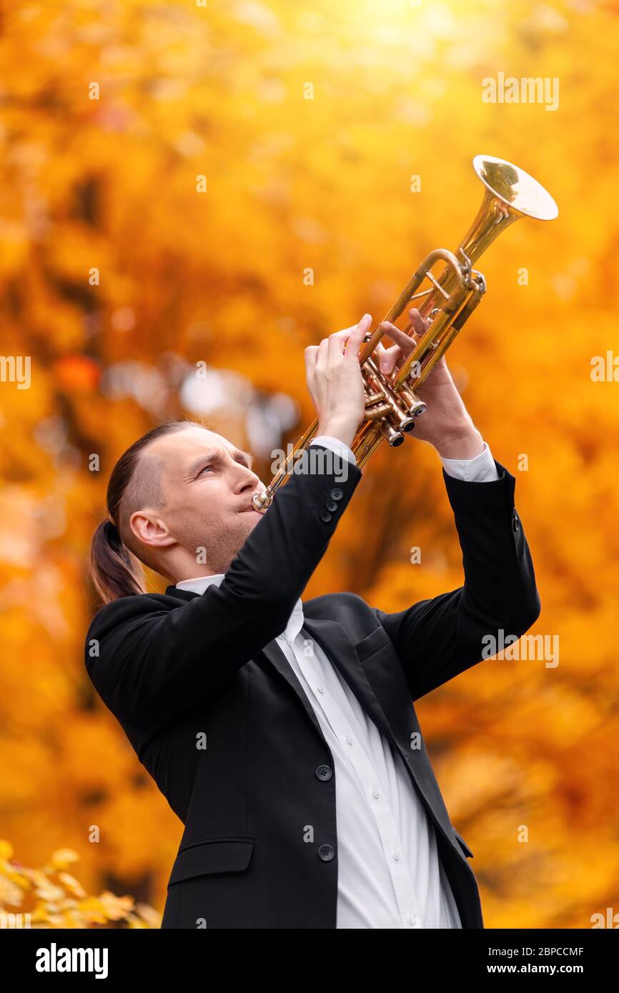 Black Trumpet Player