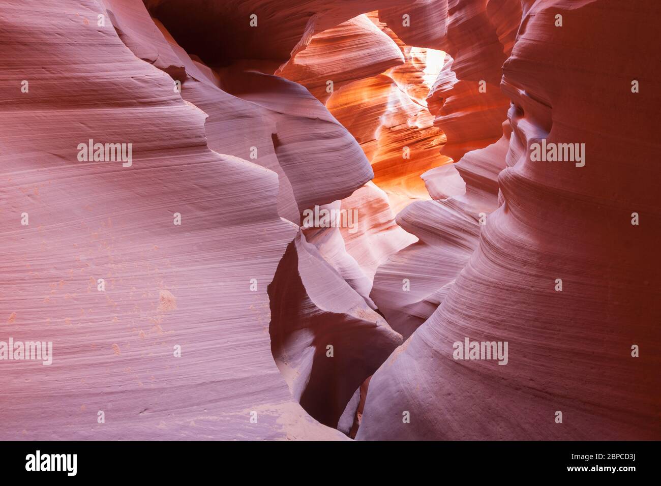 Abstract patterns of Lower Antelope Canyon gap between geological forms ...