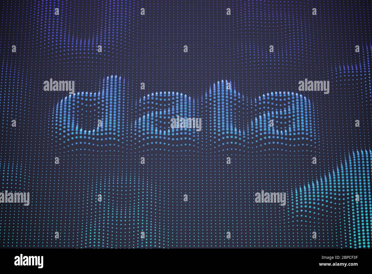 3D word Data with numbers on dotted digital surface Stock Vector Image ...