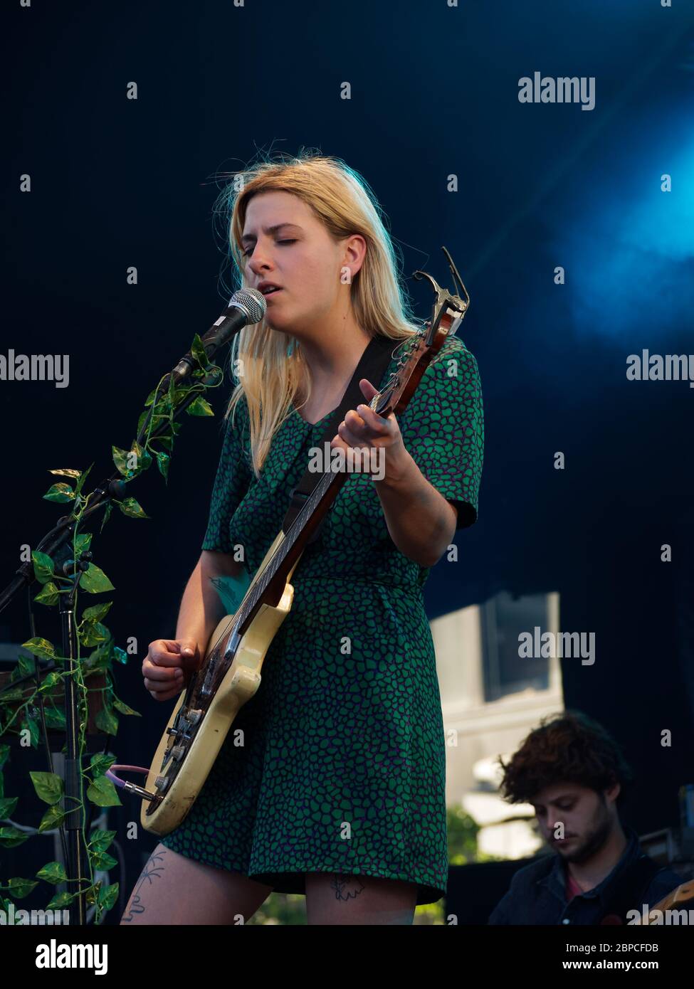 Montreal, Canada. French singer songwriter, Laurence-Anne performs on ...