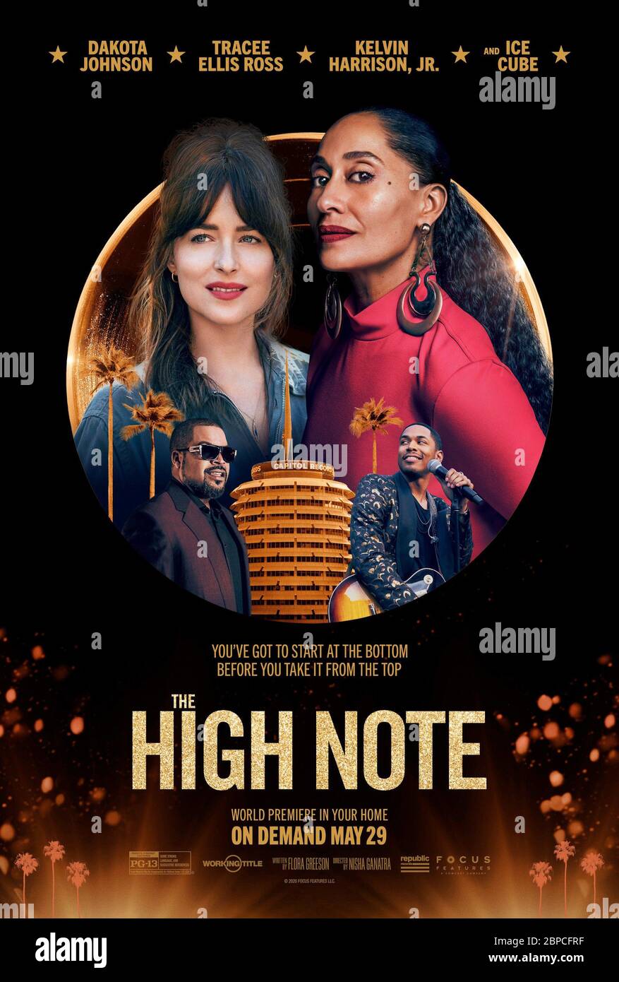 THE HIGH NOTE, US poster, clockwise from top left: Dakota Johnson ...