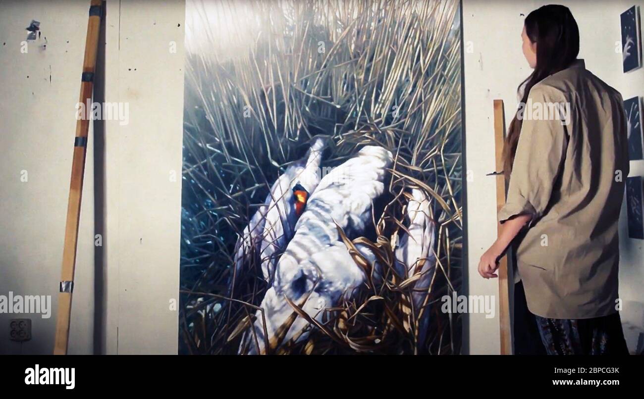 THE PAINTER AND THE THIEF, Barbora Kysilkova with her painting, The ...