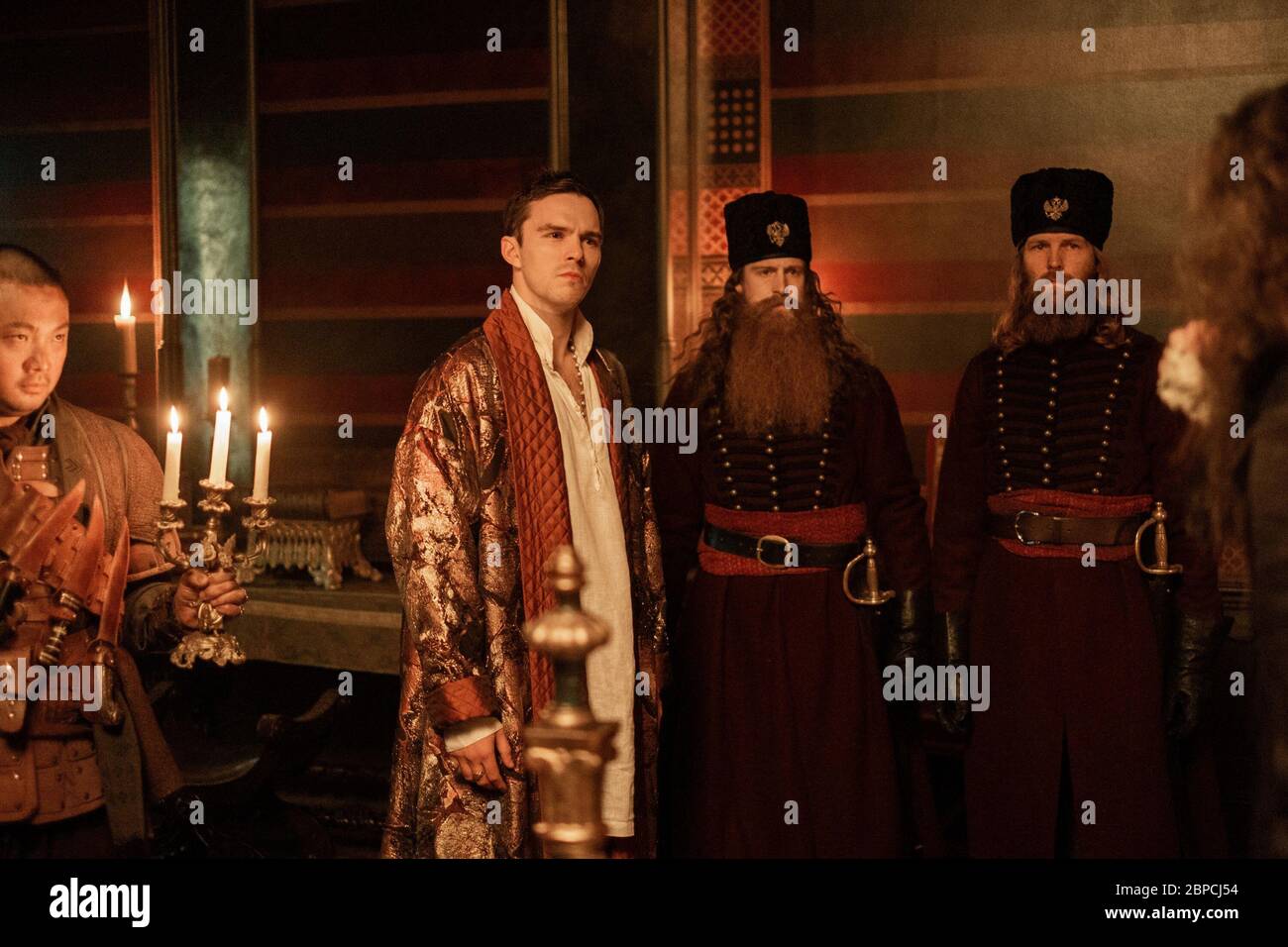 THE GREAT, from left: Christopher Tek, Nicholas Hoult, Parachute ...