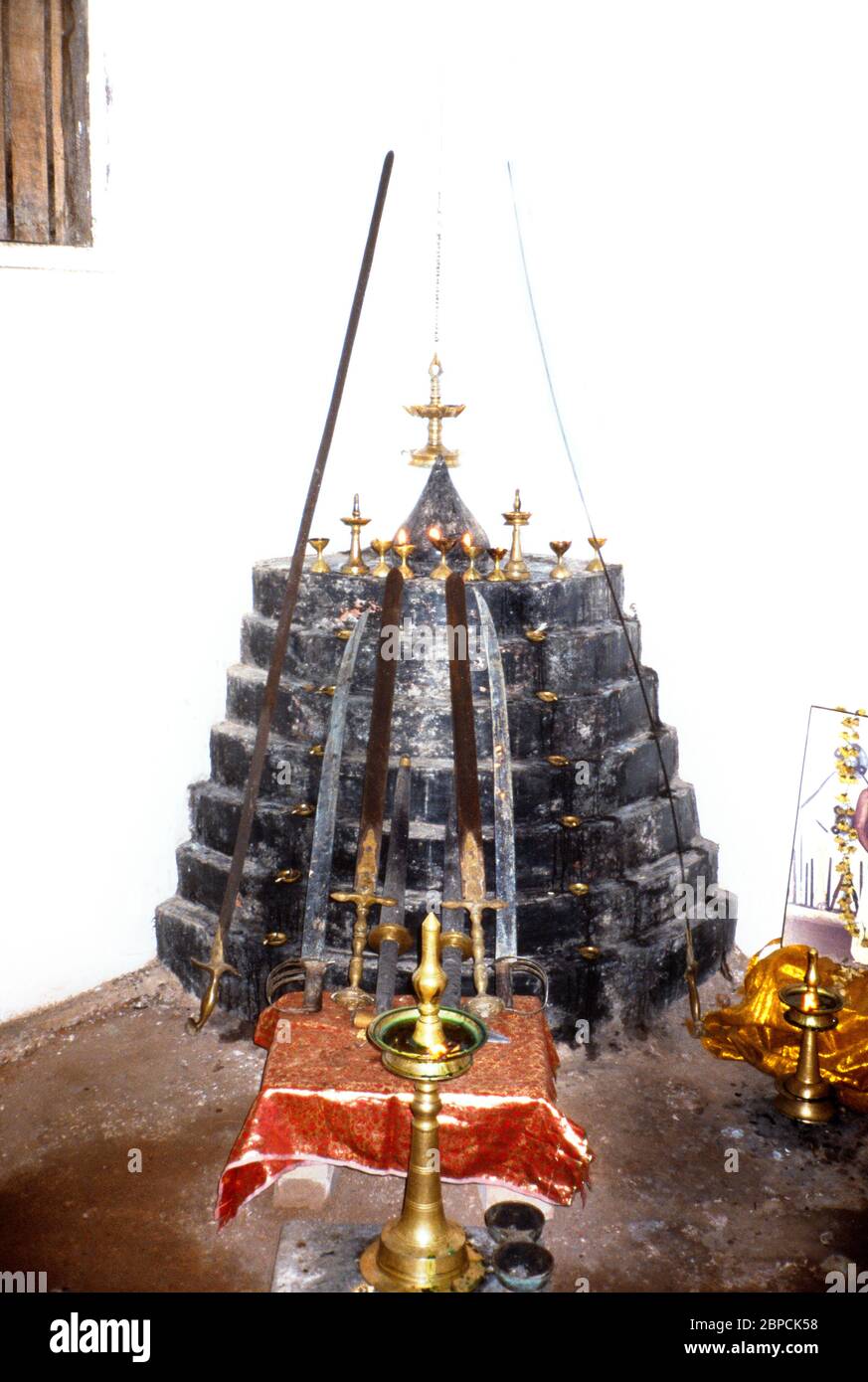 Kerala India Kochi Kalari Poothara Shrine Where Practioners Of The ...
