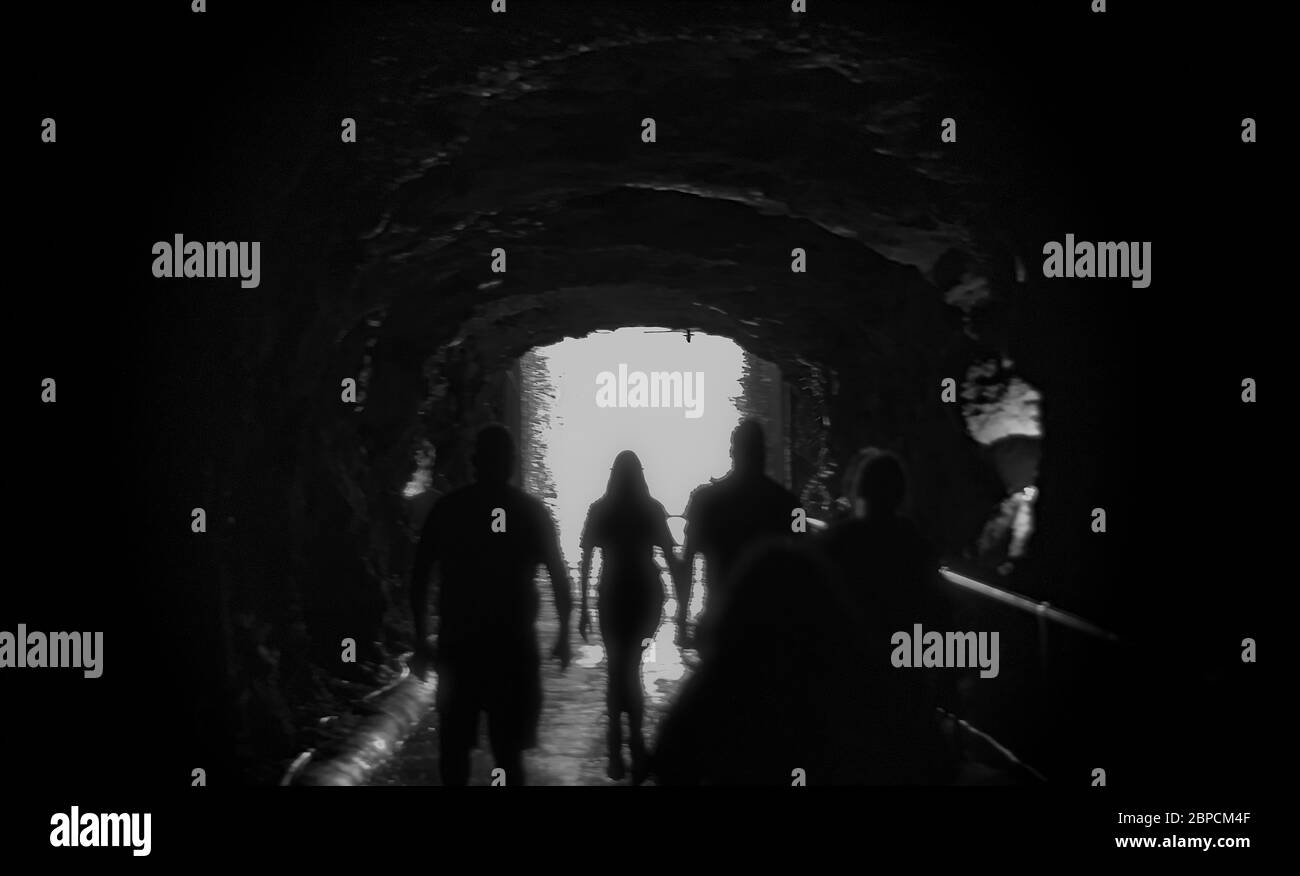 Concept image death walking light hi-res stock photography and images ...