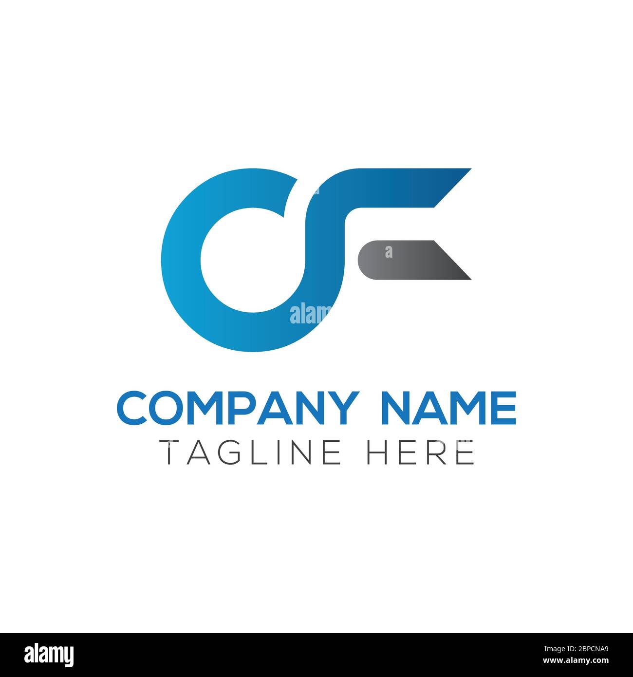 Initial Simple Letter OF Logo Design Vector Template. Abstract Minimal ...