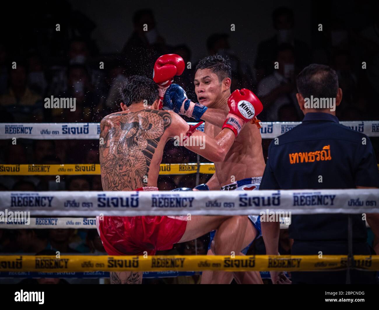 Muay Thai fighting at Channel 7 Stadium Stock Photo - Alamy