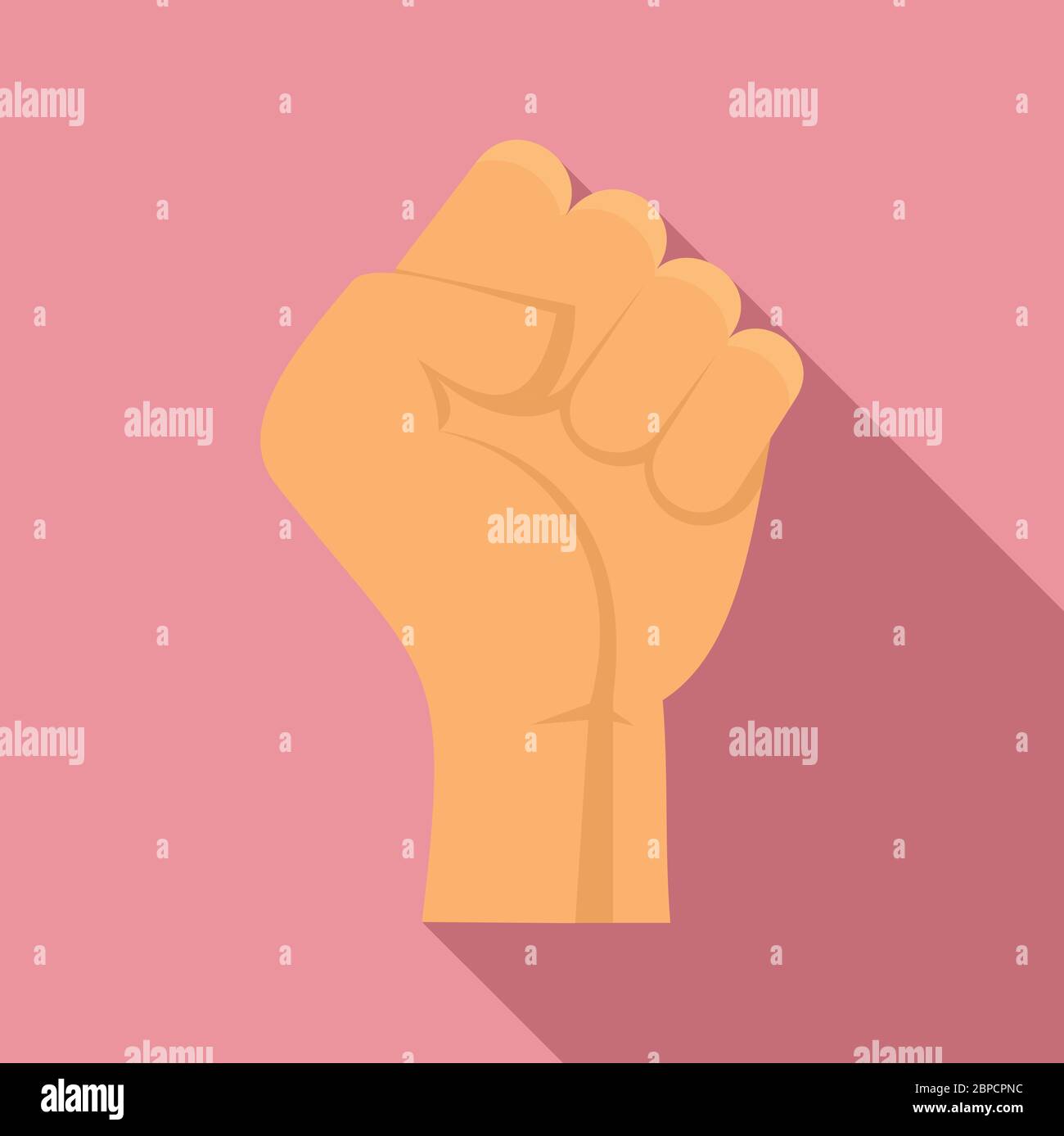 Fist icon. Flat illustration of fist vector icon for web design Stock ...