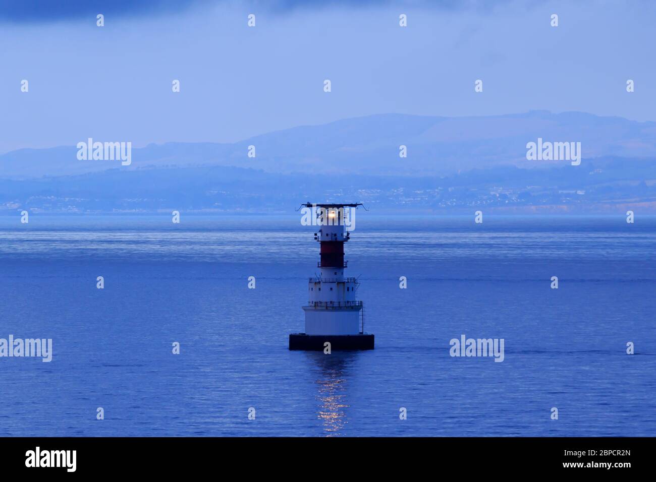 Kish Tower Lighthouse, Dublin Bay, County Dublin, Ireland Stock Photo ...