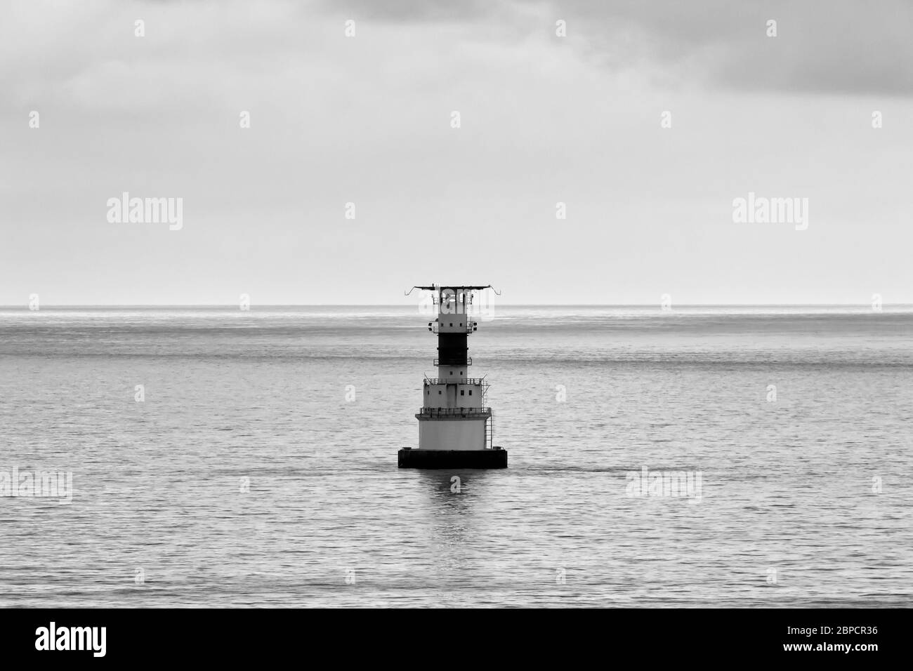 Kish Tower Lighthouse, Dublin Bay, County Dublin, Ireland Stock Photo ...