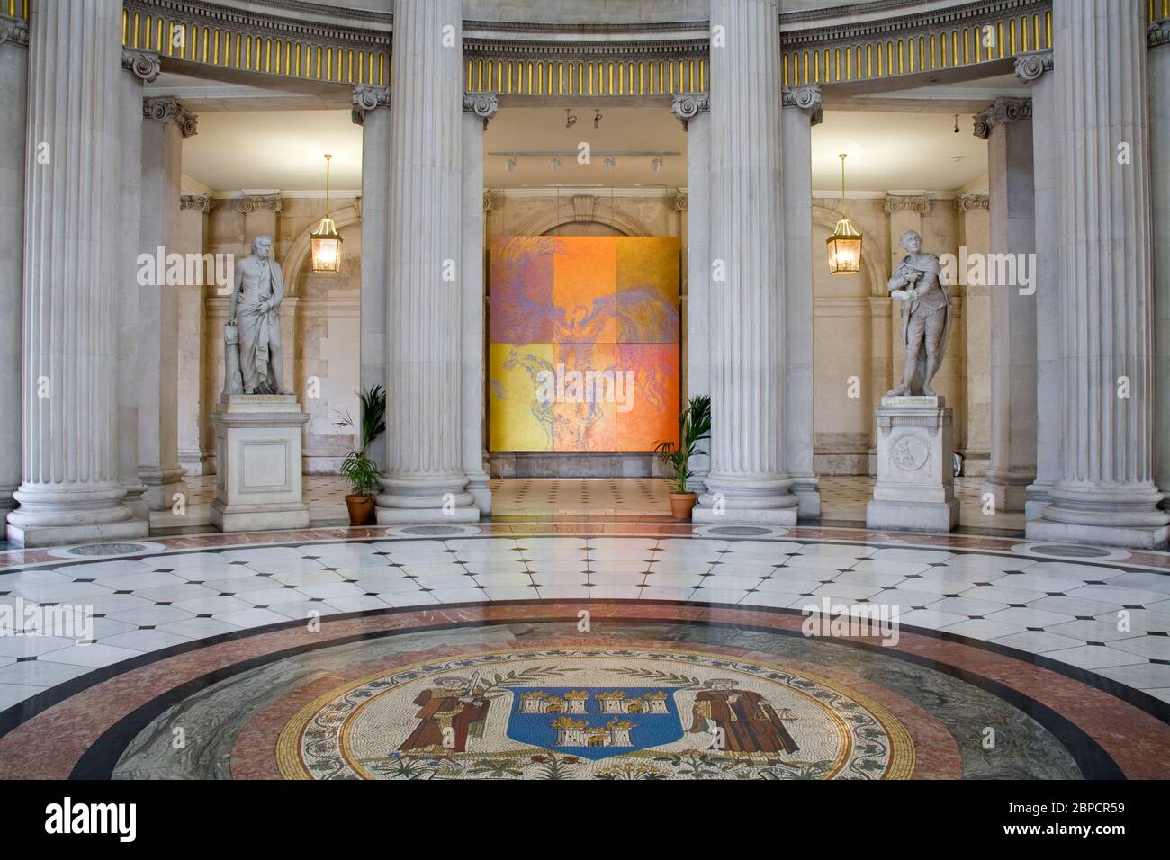 Rotunda, Dublin City Hall, Dublin City, County Dublin, Ireland Stock ...
