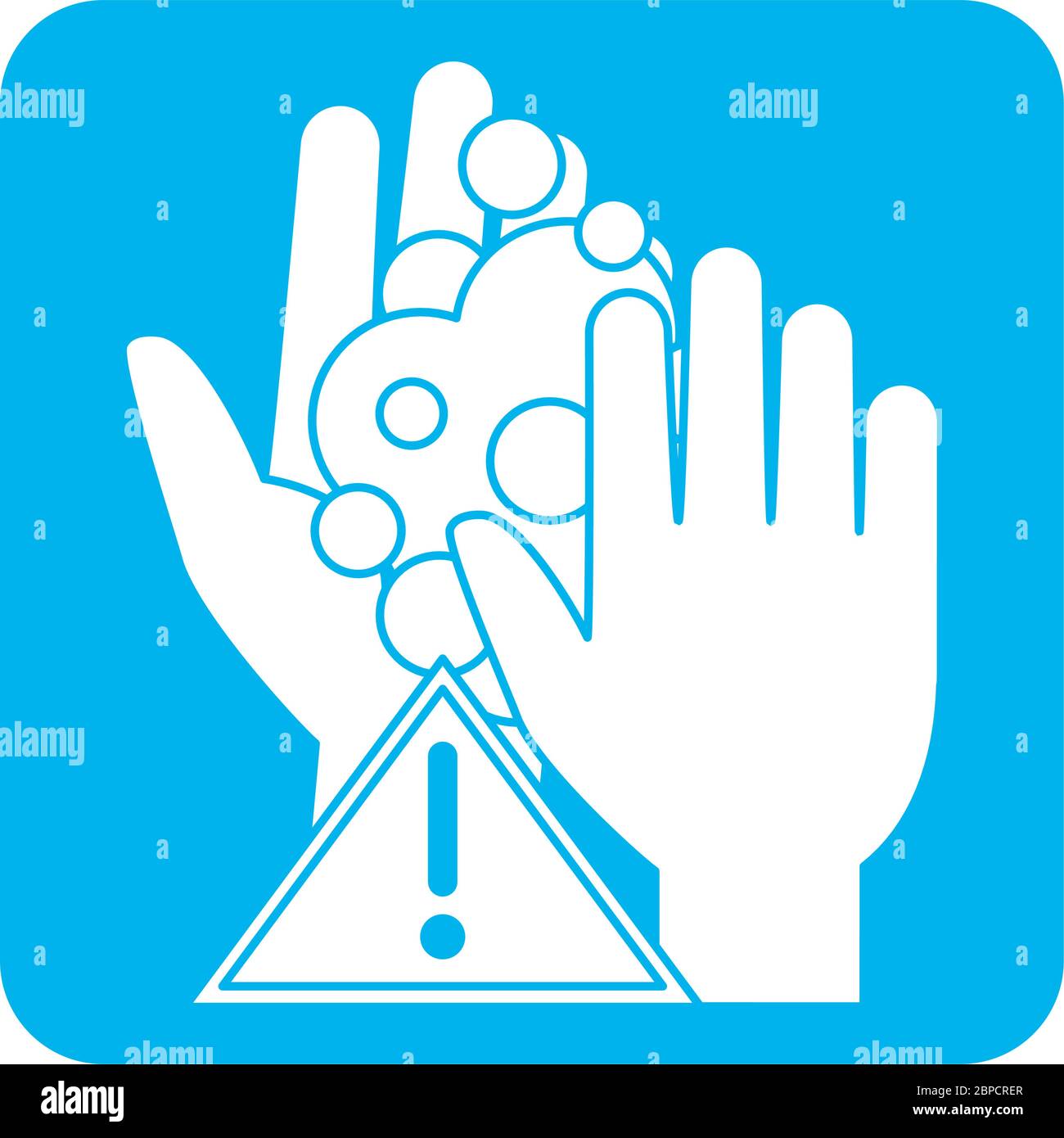 covid 19 coronavirus prevention washing hands warning vector ...