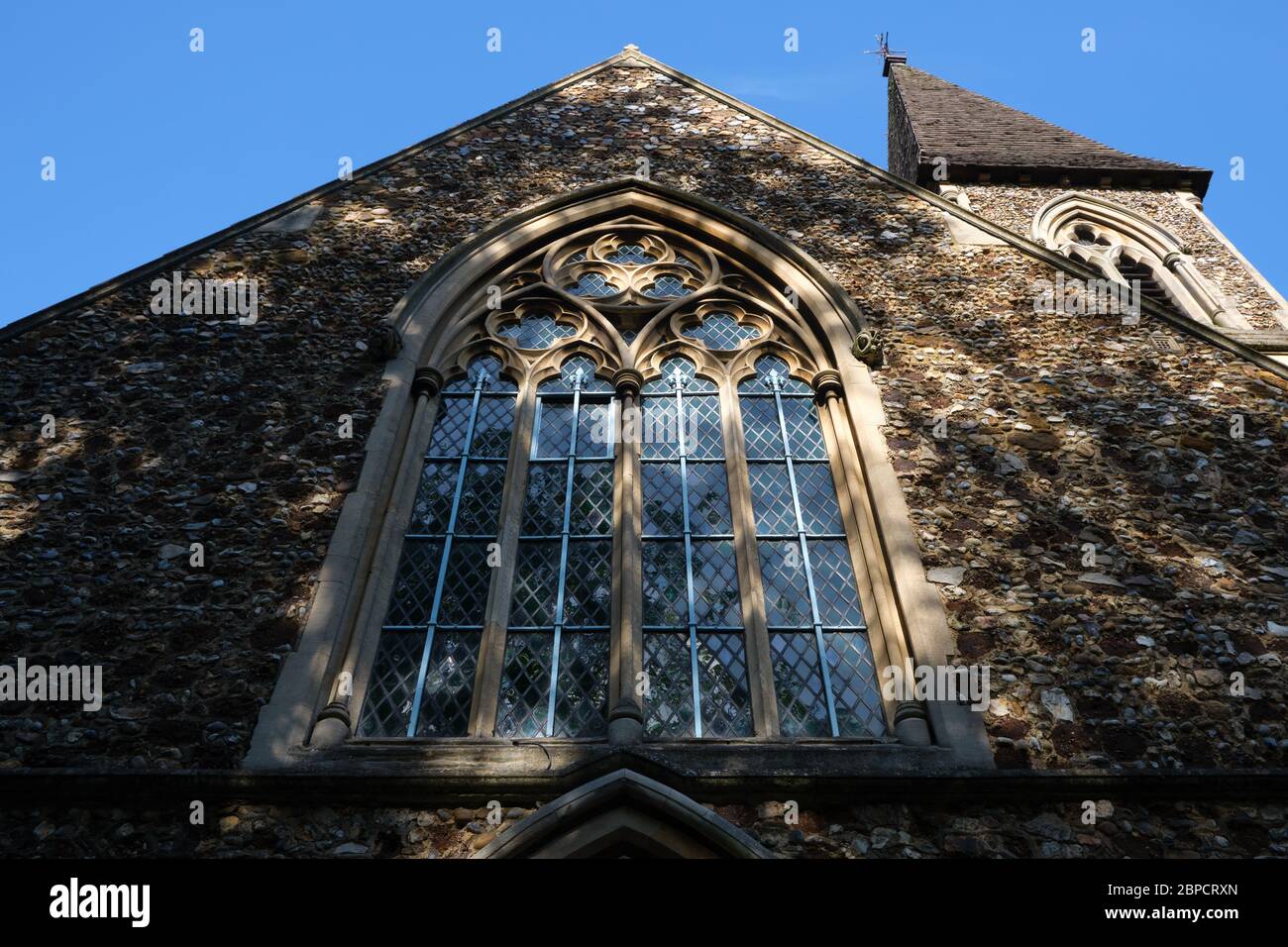 Facade of the St. Katherine's Church. The building dates from 1853 ...