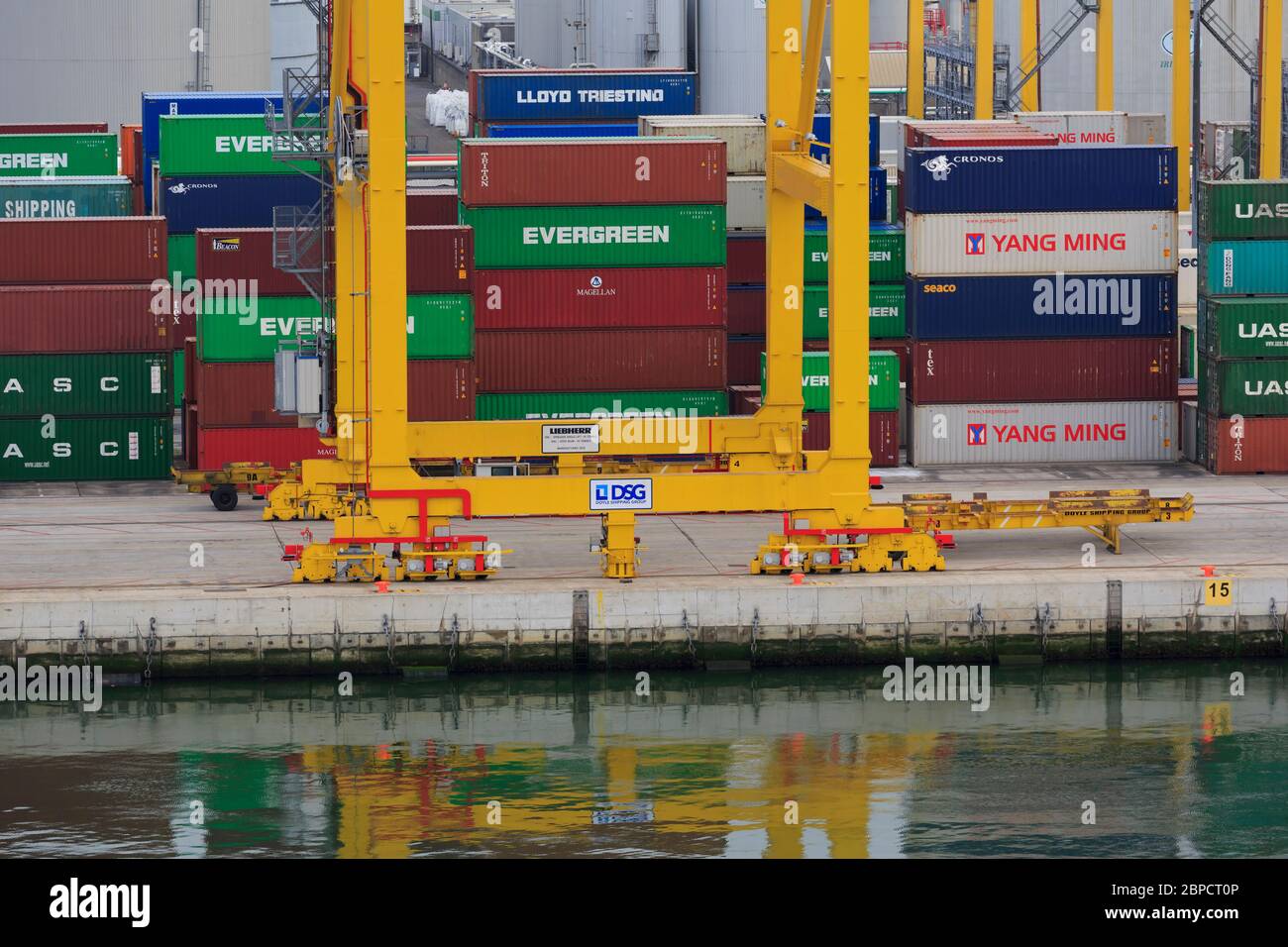 Container Port, Dublin City, County Dublin, Ireland Stock Photo - Alamy